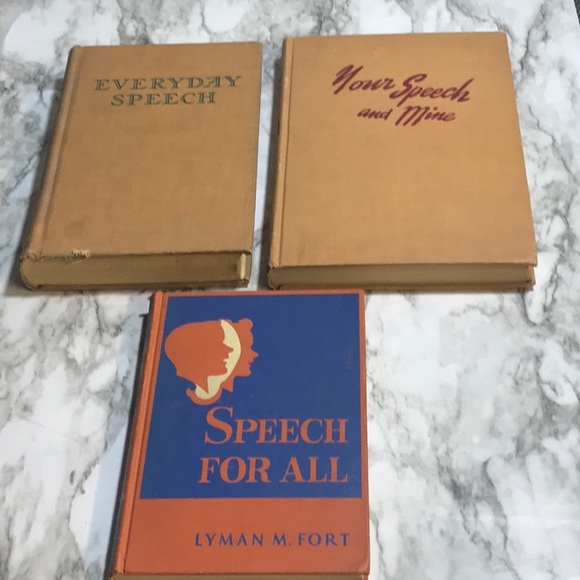 Vintage | Office | 3 Vintage From The 94s Speech Books Hardcover Speech ...
